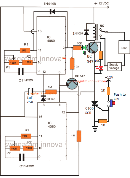 Timer Power Circuit Circuit Diagram
