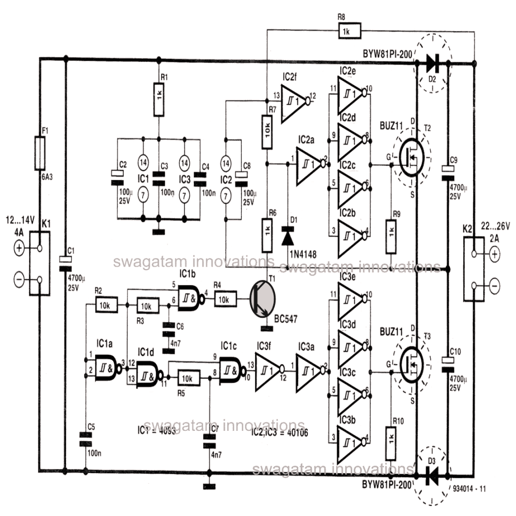 Simple Dc Voltage Doubler Circuit Diagram