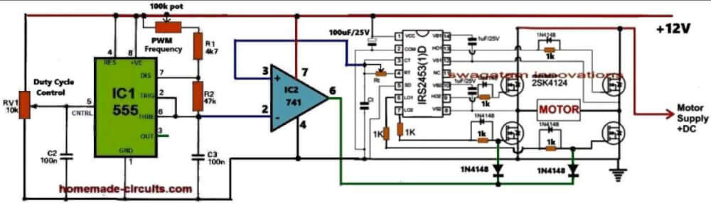 Single Phase Variable Frequency Drive VFD Circuit – Homemade Circuit ...