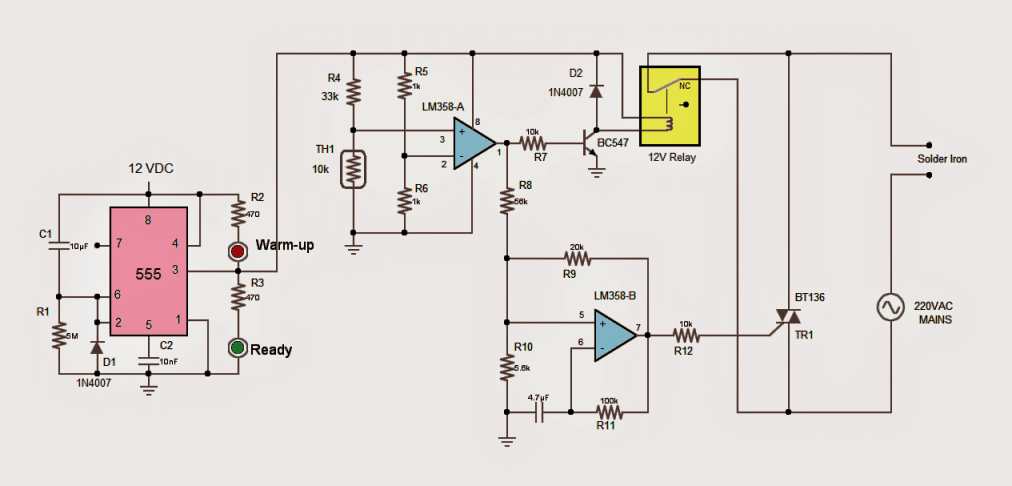 Solder Iron Temperature Control Circuit