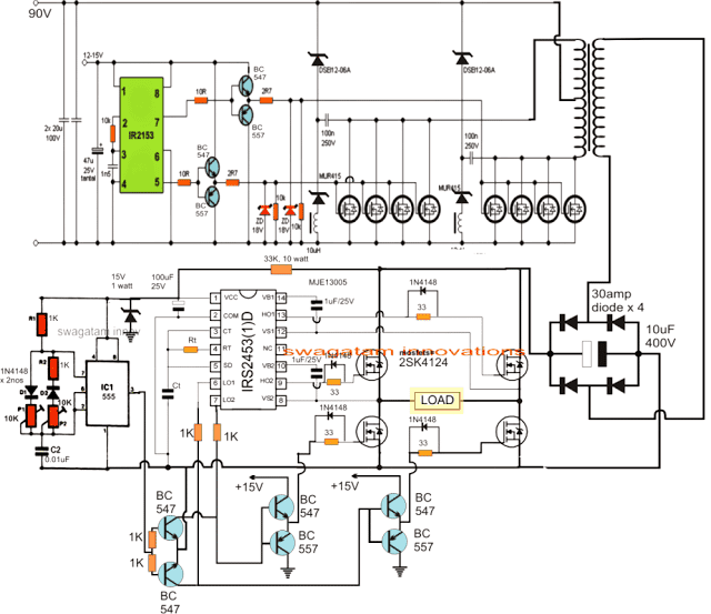 Pwm Sine Wave Inverter Circuit Diagram Pwm Sine Wave Inverter Circuit Diagram