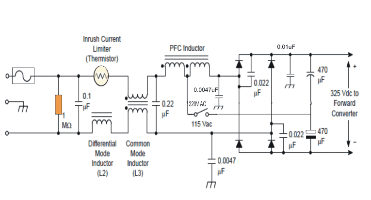 Pc Power Supply Schematic Diagram And Pfc Wiring Draw