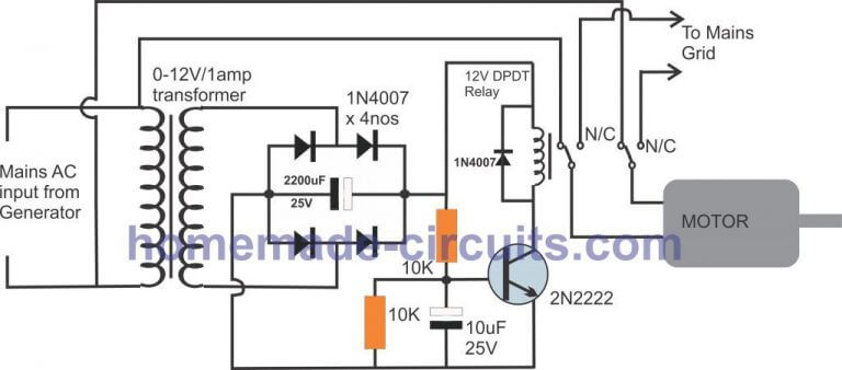 Generator/UPS/Battery Relay Changeover Circuit - Homemade Circuit Projects Generator/UPS/Battery Relay Changeover Circuit - Homemade Circuit Projects