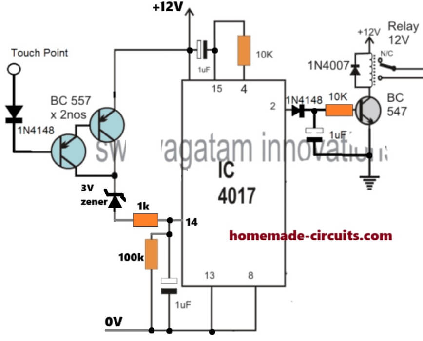 7 Best Touch Sensor Switch Circuits Explored – Homemade Circuit Projects