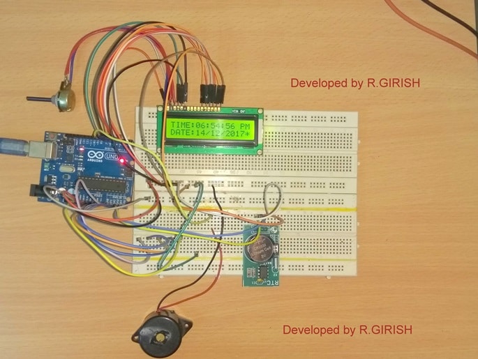 Arduino Digital Clock Using Rtc Module Xe1e Radio Blog