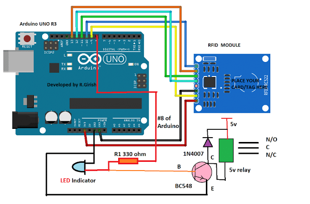 Arduino rfid lock lcd led buzzer relay - hostero Arduino rfid lock lcd led buzzer relay - hostero