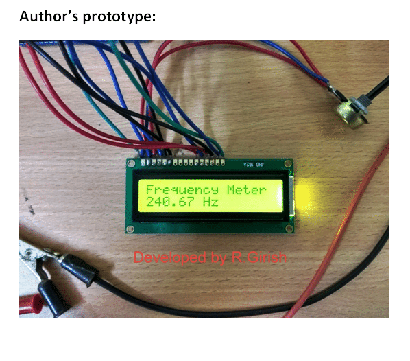 Arduino Frequency Meter Using 16x2 Display Homemade Circuit Projects