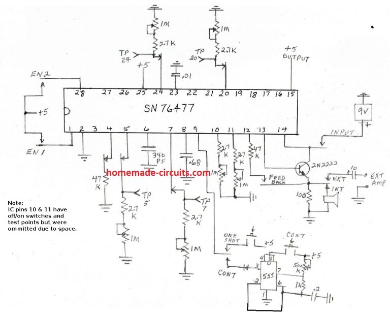 Real Machine Gun Sound Effect Generator Circuit - Homemade Circuit Projects