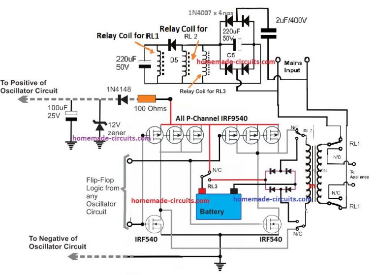 7 Simple Inverter Circuits you can Build at Home - Homemade Circuit Projects