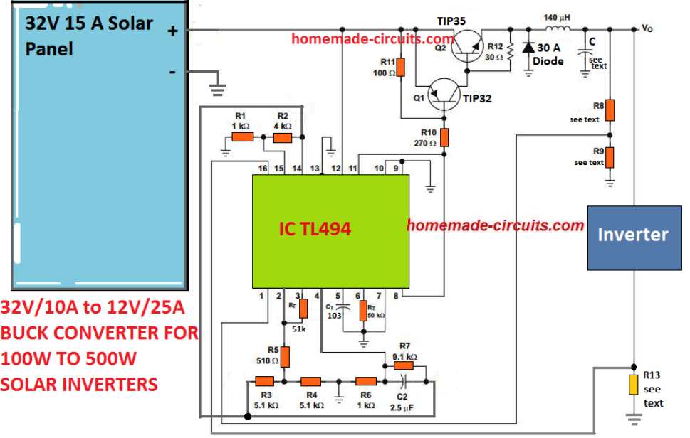 Solar Inverter Schematic Diagram