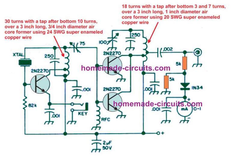 Transmitter Receiver Circuit for 80-meter Ham Radio - Homemade Circuit ...