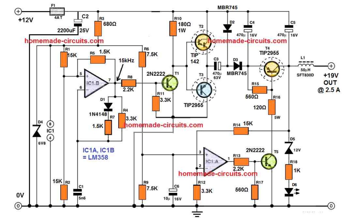 12 To 19 Volt Converter Input DC 12V 19V 24V(5 32V) To Output DC 12V