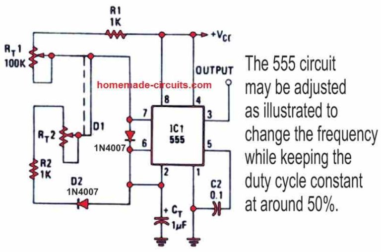 How To Generate Pwm Using Ic 555 2 Methods Explored Homemade