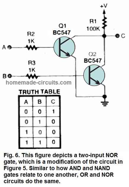How to Make Logic Gates using Transistors - Homemade Circuit Projects How to Make Logic Gates using Transistors - Homemade Circuit Projects