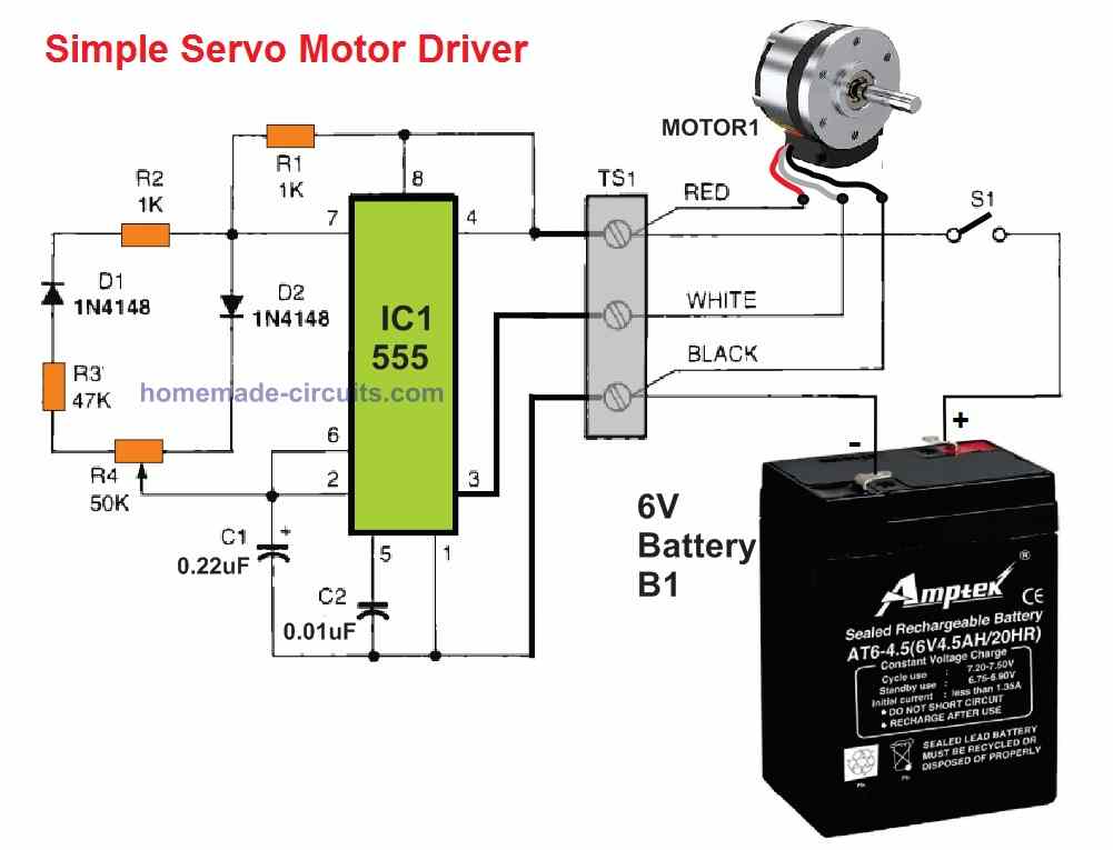 Servo Motor Controller Schematic