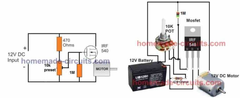 5 Simple Dc Motor Speed Controller Circuits Explained