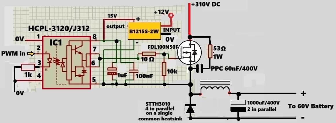 High Voltage, High Current Buck Converter Circuit using Isolated Gate ...